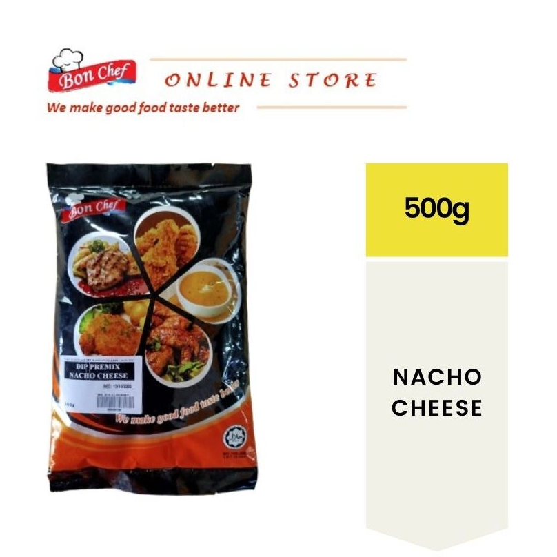 DIP PREMIX NACHO CHEESE 500G | Cheese powder | Cheese sauce | Shopee ...
