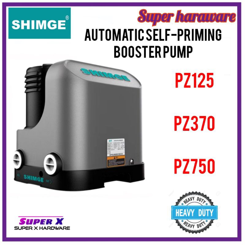 SHIMGE Automatic Self Priming Pump Water Pump PZ125 /PZ250/PZ370/ FULLY ...
