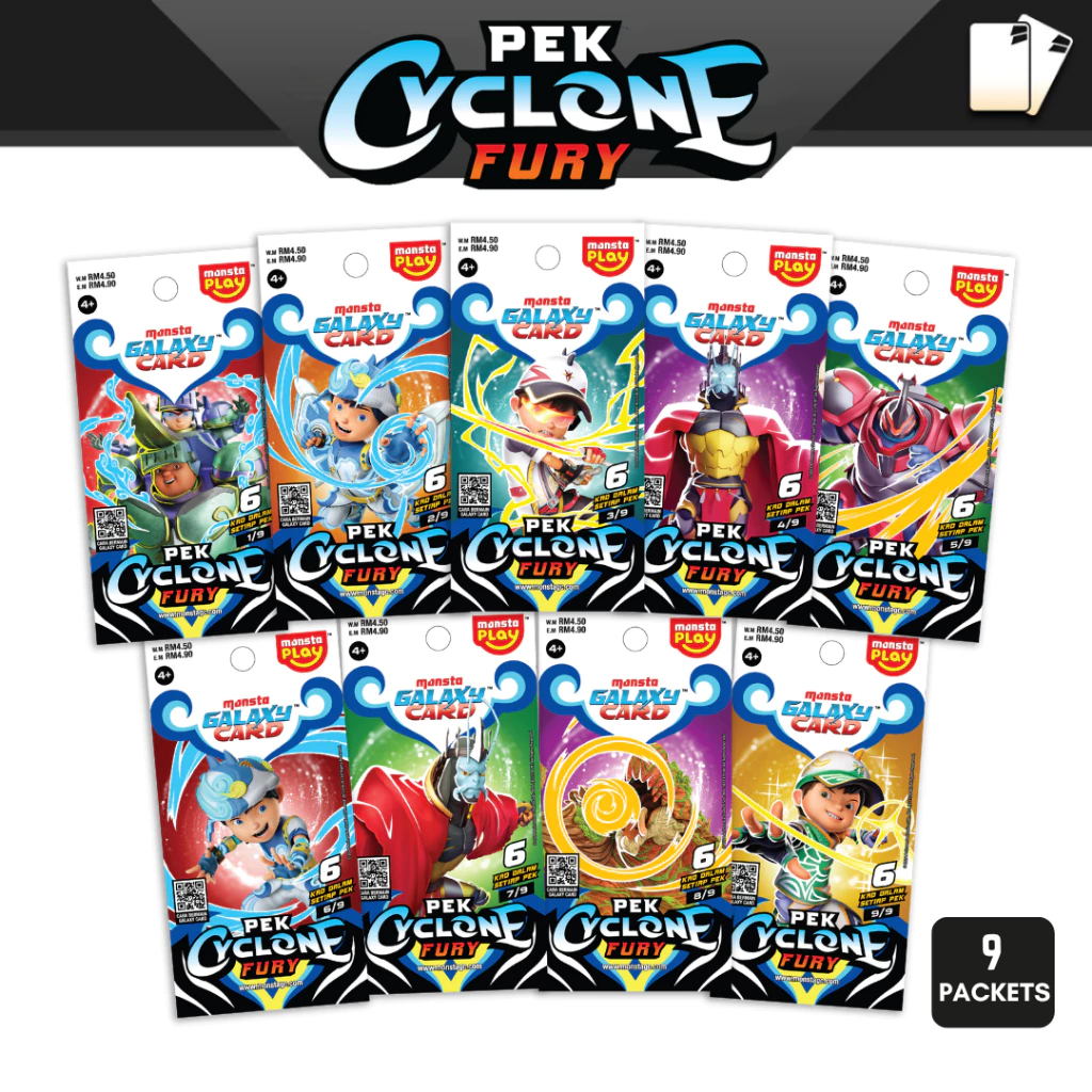 Pek Cyclone Fury - MONSTA Galaxy Card FULL Set (54 KAD/9 PEK) | Shopee ...