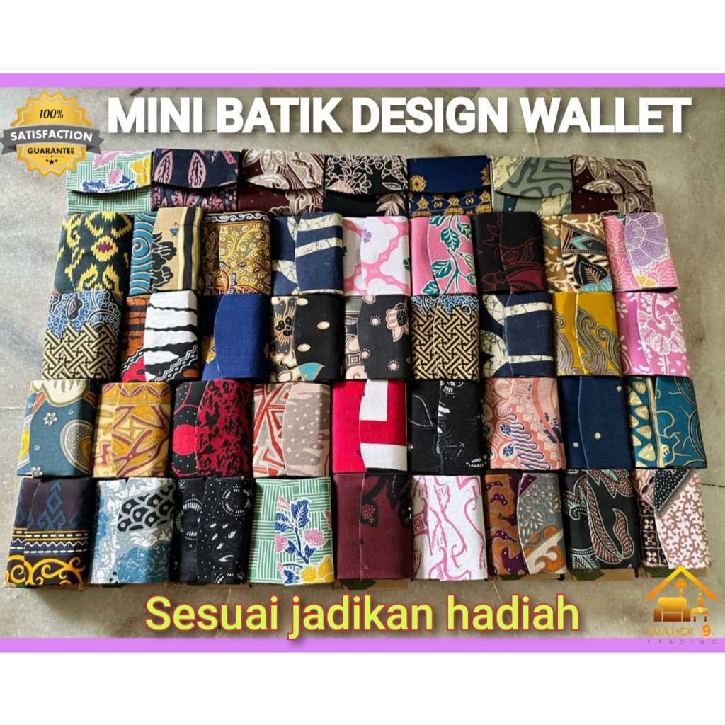 Batik Design dompet Wallet Premium Material kain Batik Wedding Gift ...