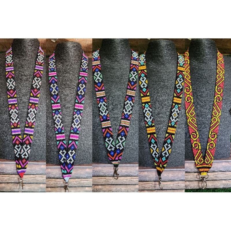 lanyard/penggantung tanda nama daripada manik | Shopee Malaysia