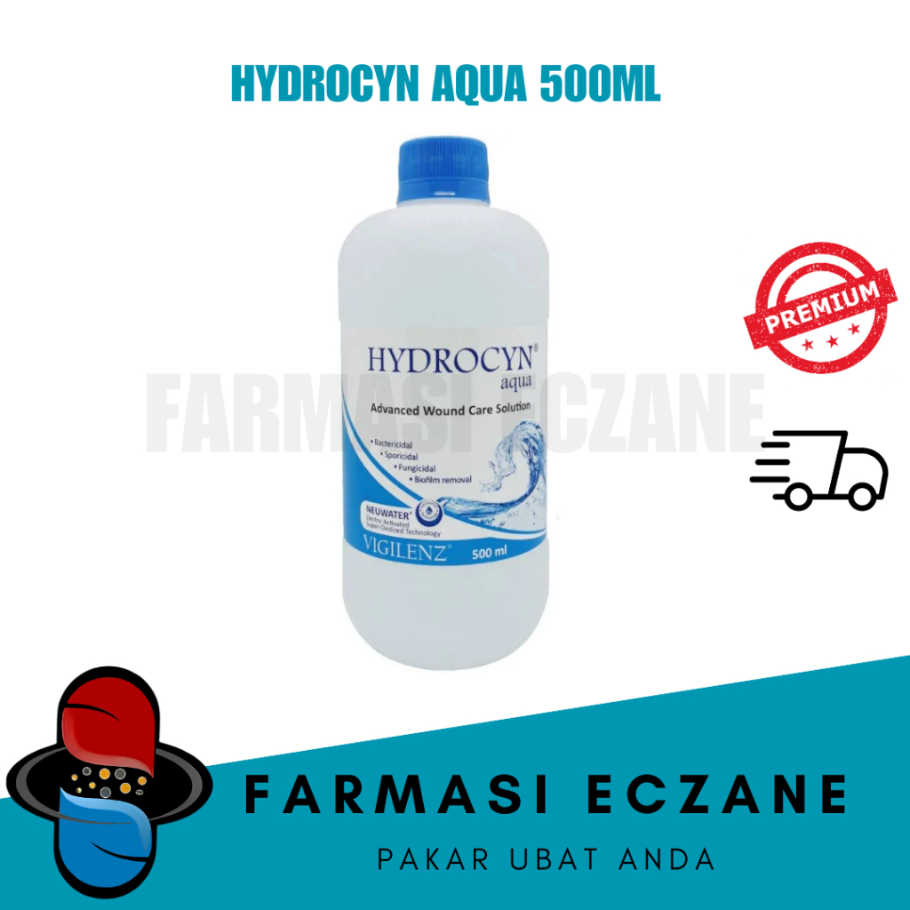CLEARANCE SALE!!!! HYDROCYN AQUA WOUND CARE SOLUTION 500ML (EXP DATE ...