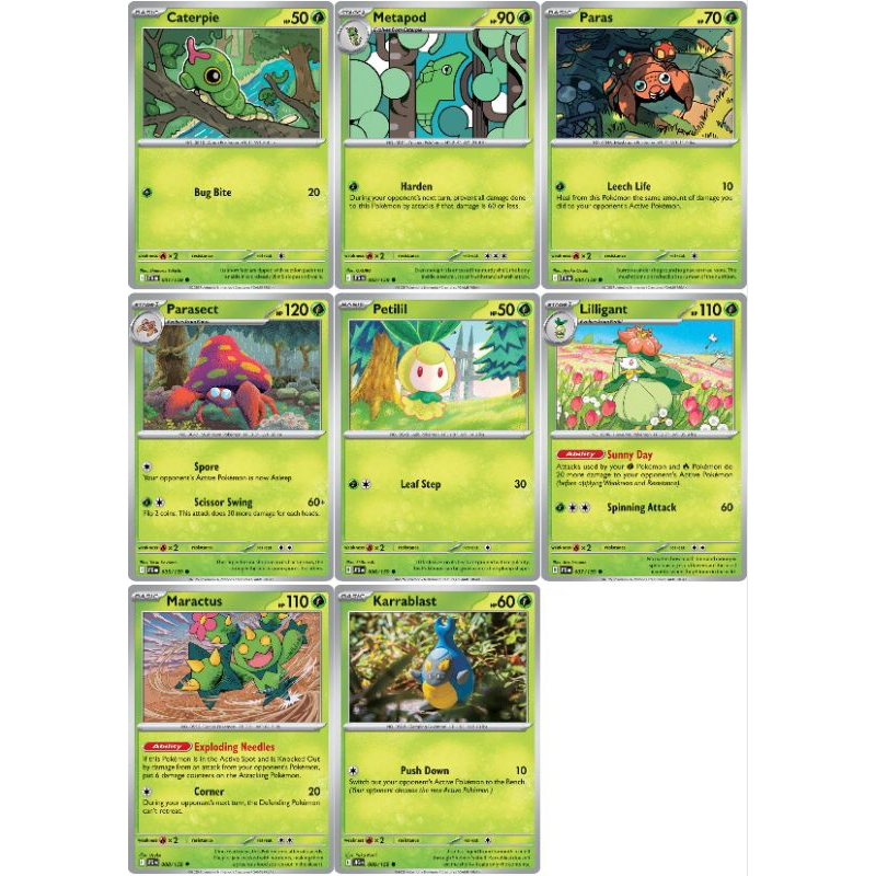 POKÉMON PTCG SV09 Journey Together Grasses C,UC 001 002 004 005 006 007 008 009 011 012 013 014 ...