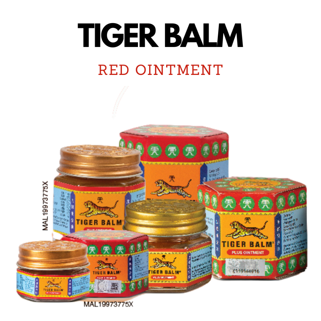 TIGER BALM Red Ointment / 虎标万金油 (红) / Balsem Harimau (Merah) | Shopee ...
