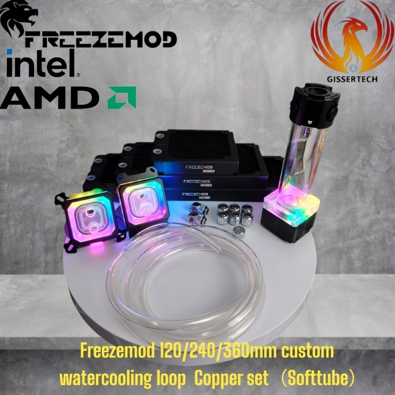 Freezemod Copper 120/240/360(SoftTube)custom watercooling pc set for ...