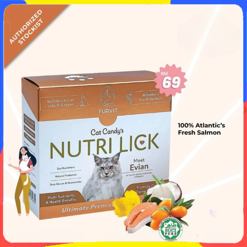 (READY STOCK) PREMIUM BOOSTER VITAMIN KUCING / FURVIT CAT CANDY'S NUTRI ...