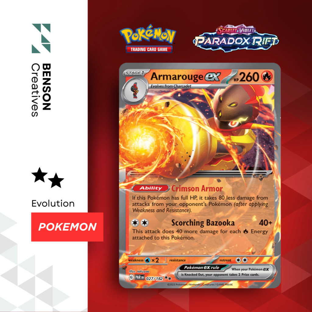 Armarouge ex | 096/197 [Paradox Rift] Pokémon TCG | Shopee Malaysia