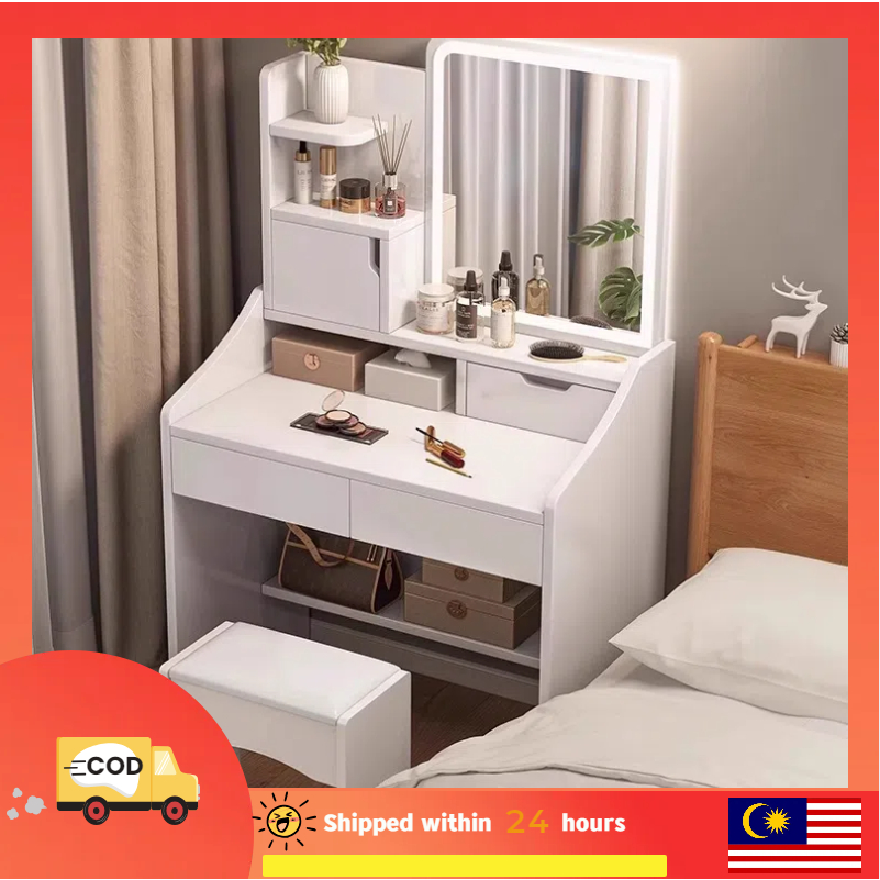 Dressing table, small bedroom, modern minimalist desk, makeup table ...