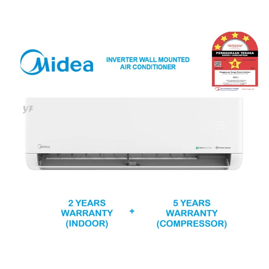 (IPOH AREA)MIDEA R32 ECOMASTER INVERTER AIR-CONDITIONER - MSCE (1.0HP/1.5HP/2.0HP/2.5HP ...