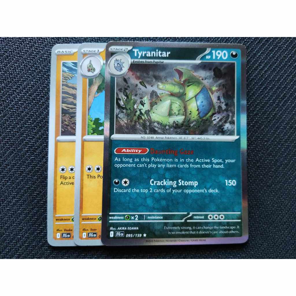 Pokemon TCG - Tyranitar [JTG] [Daunting Gaze] [Set include Basic and ...