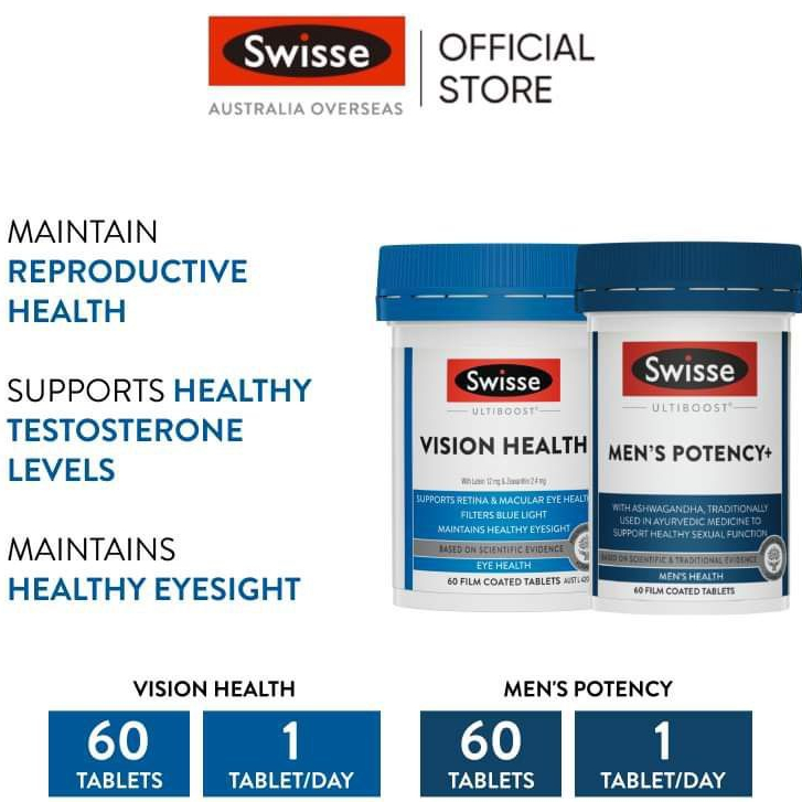 Swisse Double Boost Combo (Men's Potency + Vision Health) | Shopee Malaysia