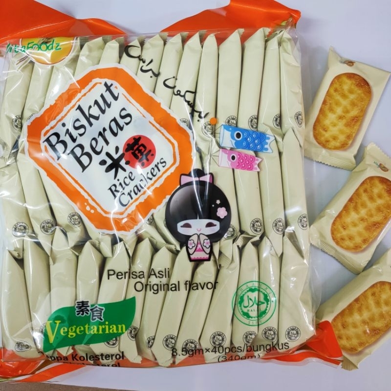 40pack Rice Crackers / Biskut Beras (HALAL) | Shopee Malaysia