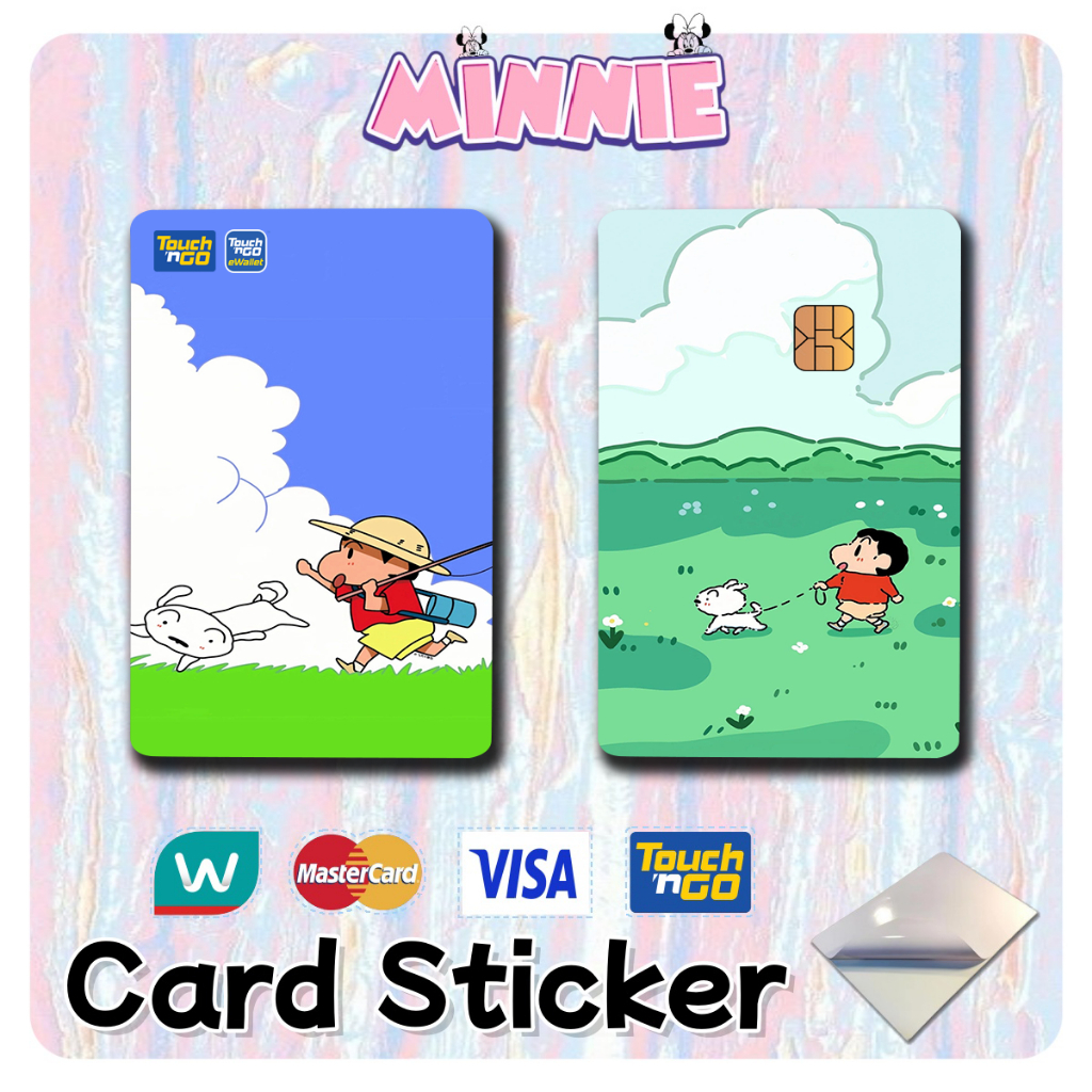 [ Shin Chan 蜡笔小新 ] Touch n Go Card Sticker TNG Card / Watsons Card / ACCESS Card / MASTER/VISA ...