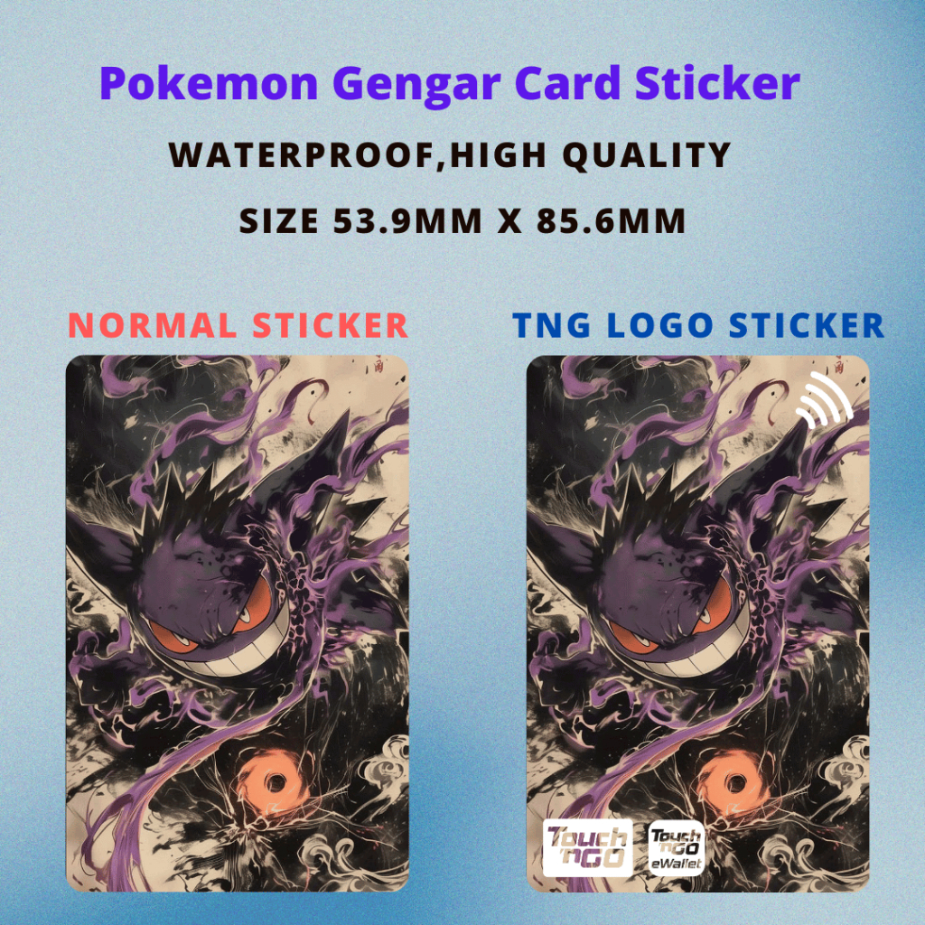 Pokemon Gengar -Access Card/T*G Card/Banapassport/ATM Debit Credit Card ...
