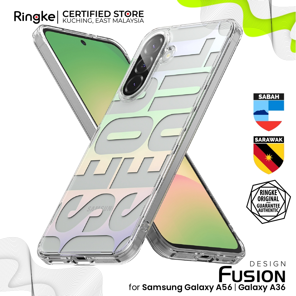 RINGKE® FUSION DESIGN Holographic Samsung Galaxy A56/ A36 Seoul Design ...