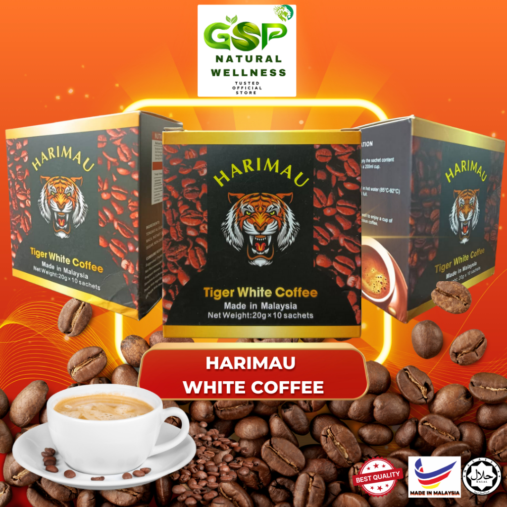 (READY STOCK) TIGER HARIMAU WHITE COFFEE ( *MEN ENERGY COFFEE*) Instant ...