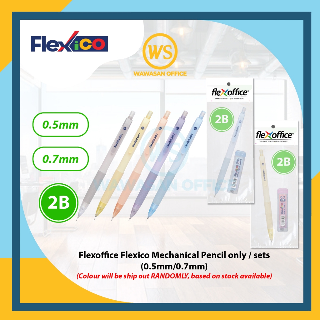 Flexoffice Flexico MP1 Mechanical Pencil / Pensel Tekan Pilot / Pensil Tekan (0.5mm / 0.7mm ...