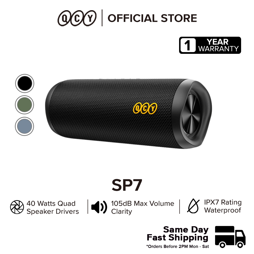 QCY SP7 Ultra-portable Bluetooth 5.4 Speaker Powerful 40W Quad Drivers ...