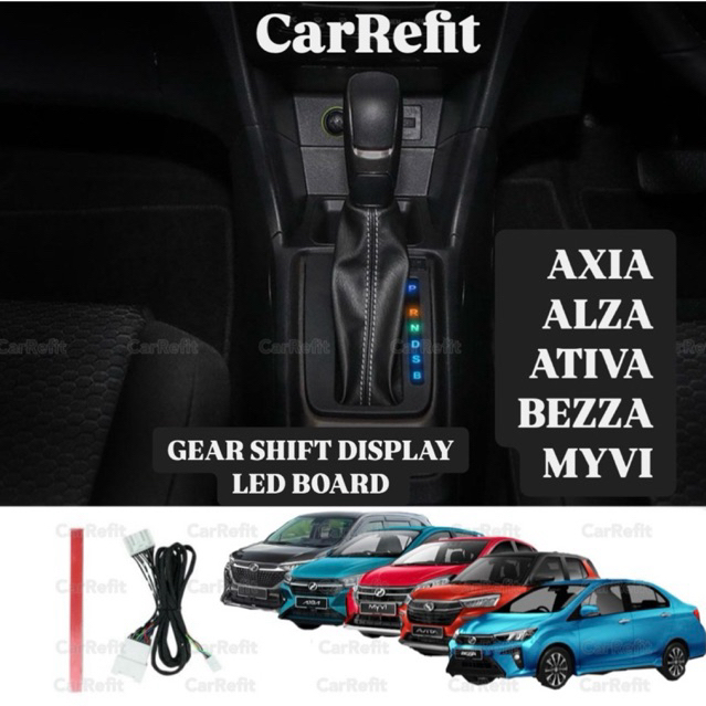 CarRefit perodua car gear shift display led board accessories pnp myvi ...