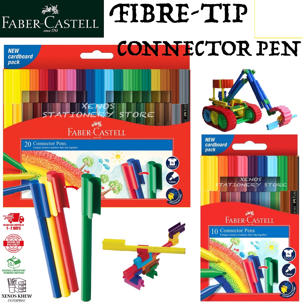 FABER-CASTELL FIBRE-TIP CONNECTOR PEN / FABER CASTELL FIBRE TIP ...