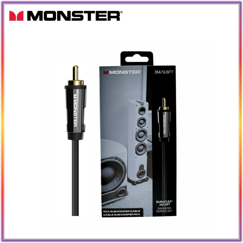 Monster Essentials RCA2 Subwoofer Cable / Coaxial Cable | Shopee Malaysia