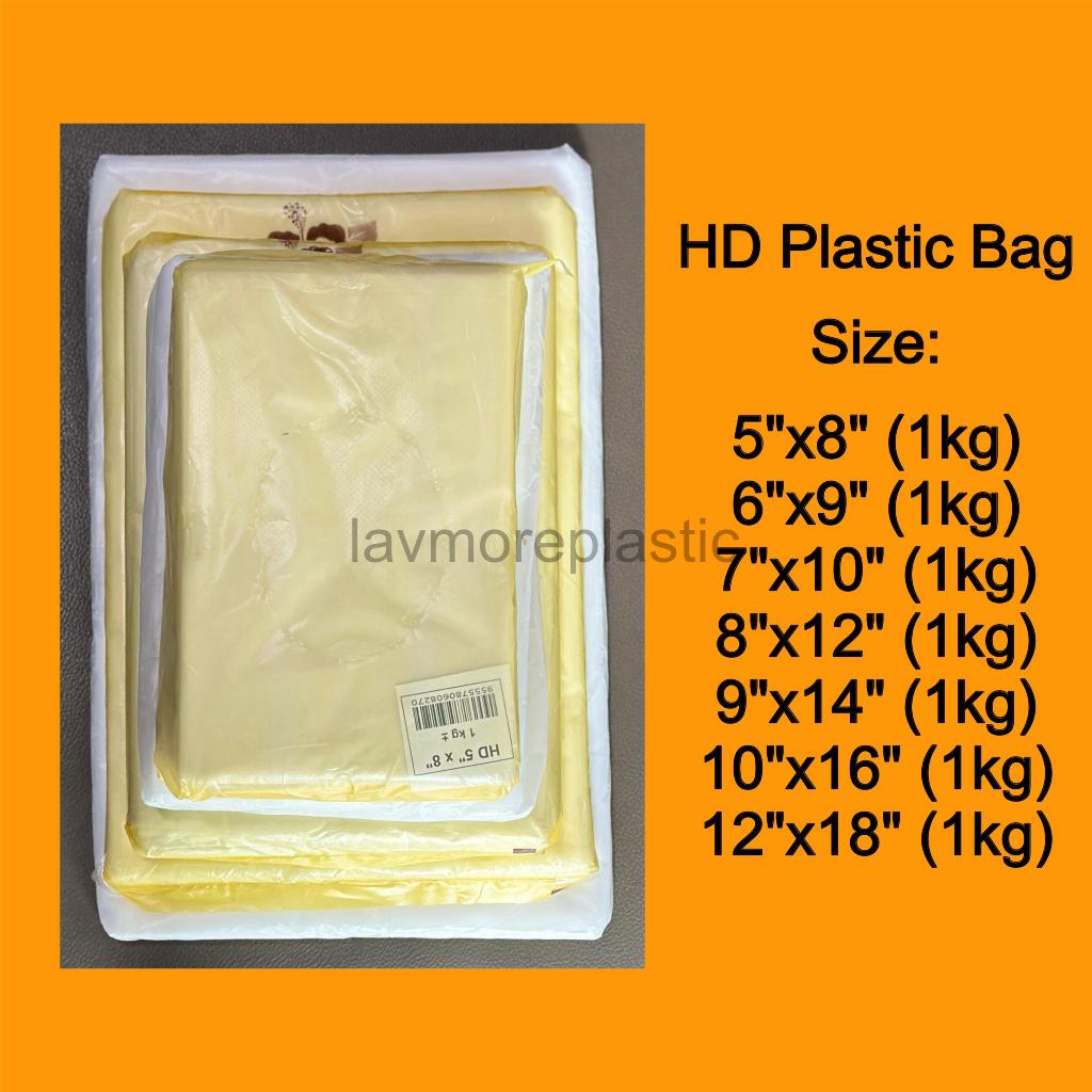 HD Plastic Bag (1kg) / Plastik bungkus makanan dan minuman | Shopee ...
