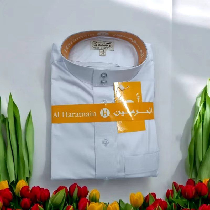 Jubah imam/tahafiz al Haramain kain licin putih @ hitam( ALL SAIZ ...