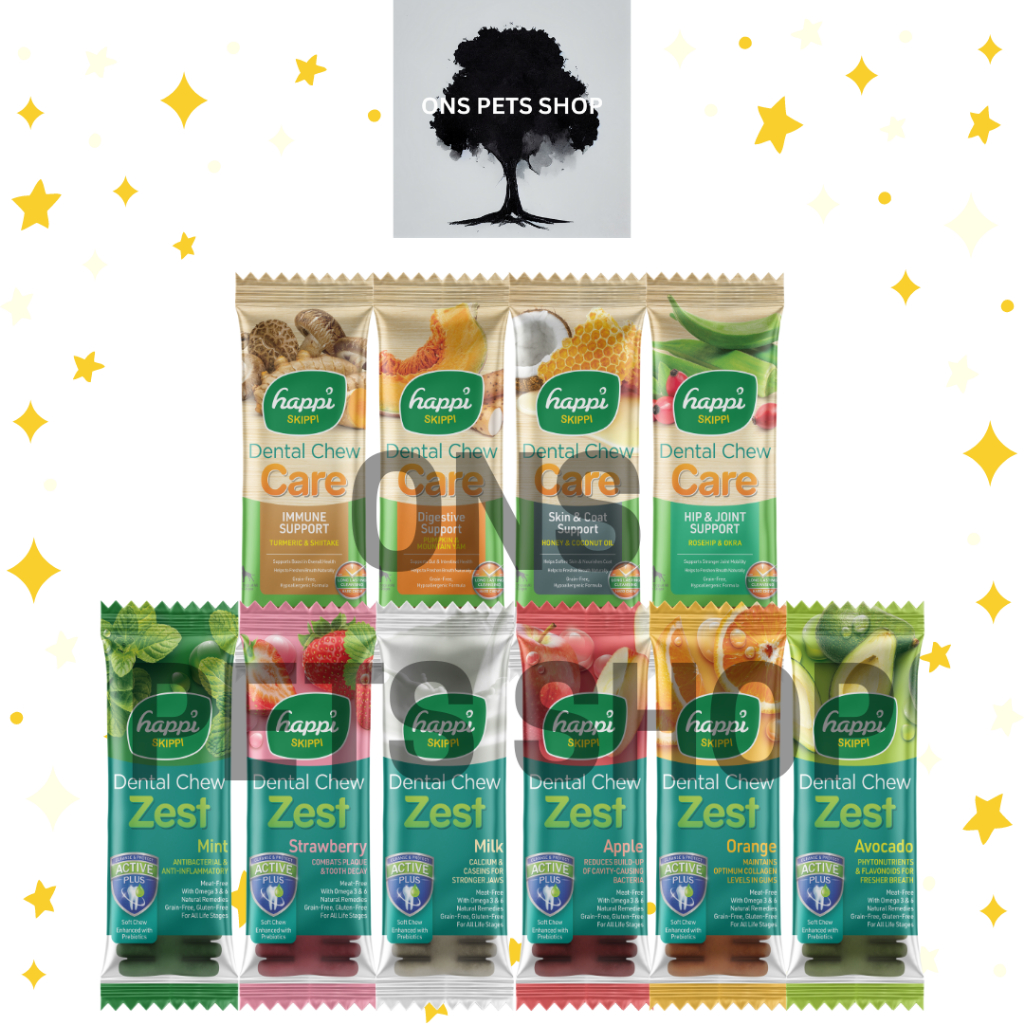 Happi Doggy Zest / Care Dental Chews / Treats 4" 25g | Shopee Malaysia