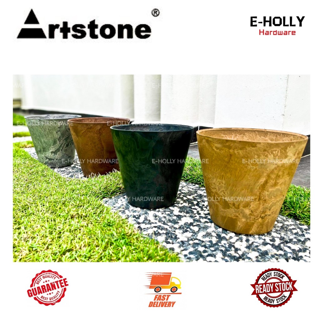 EHOLLY ARTSTONE Decorative Self Watering Flower Pot Claire/ Pasu Bunga ...