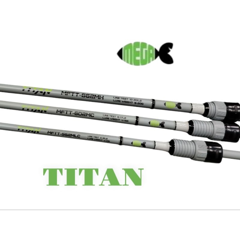 TITAN MEGAFISH BAITCASTING FISHING ROD (2PCS) | Shopee Malaysia