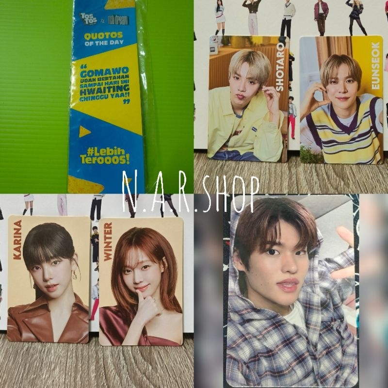WTS Riize Sohee Eunseok Shotaro aespa Karina Winter Nctdream Official ...