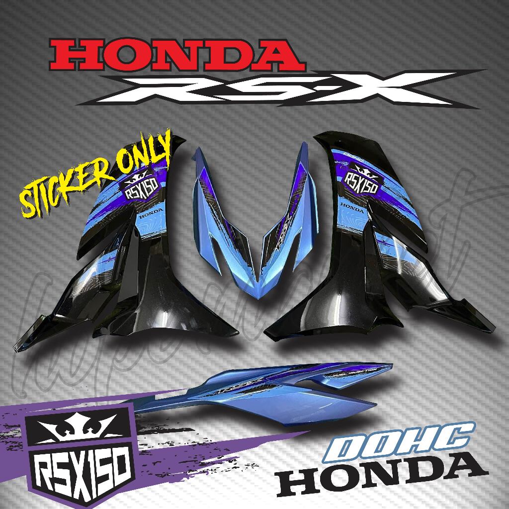 STRIPE MOTOR HONDA RSX 150 BUTTERFLY DESIGN (46) CUSTOM BODY STICKER ...