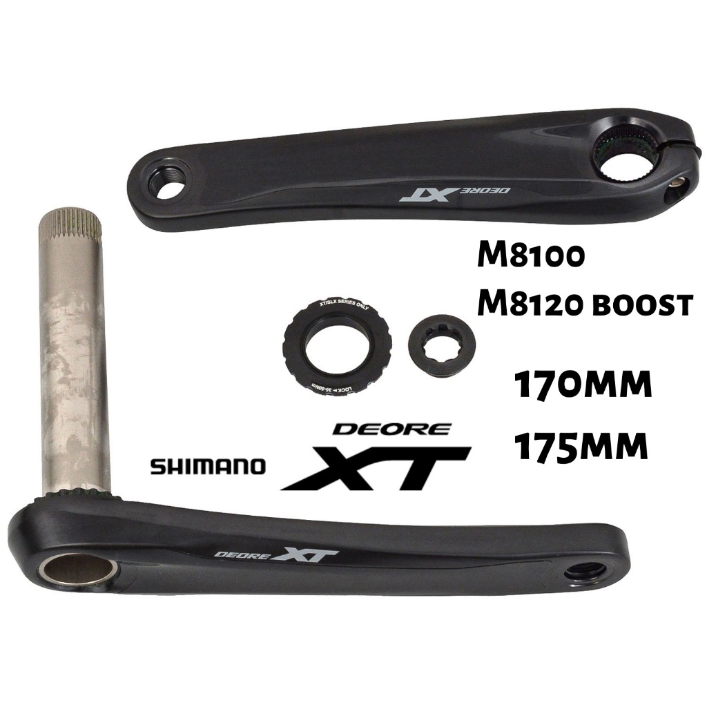 SHIMANO DEORE XT M8100 M8120 Boost HOLLOWTECH II 170MM 175MM Crank arm 1x12-spd for CRM85 ...