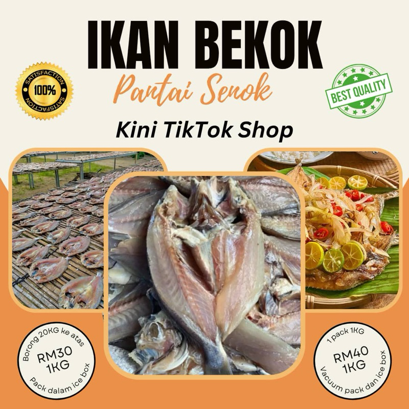 Ikan Bekok Pantai Senok Ikan Kering | Shopee Malaysia