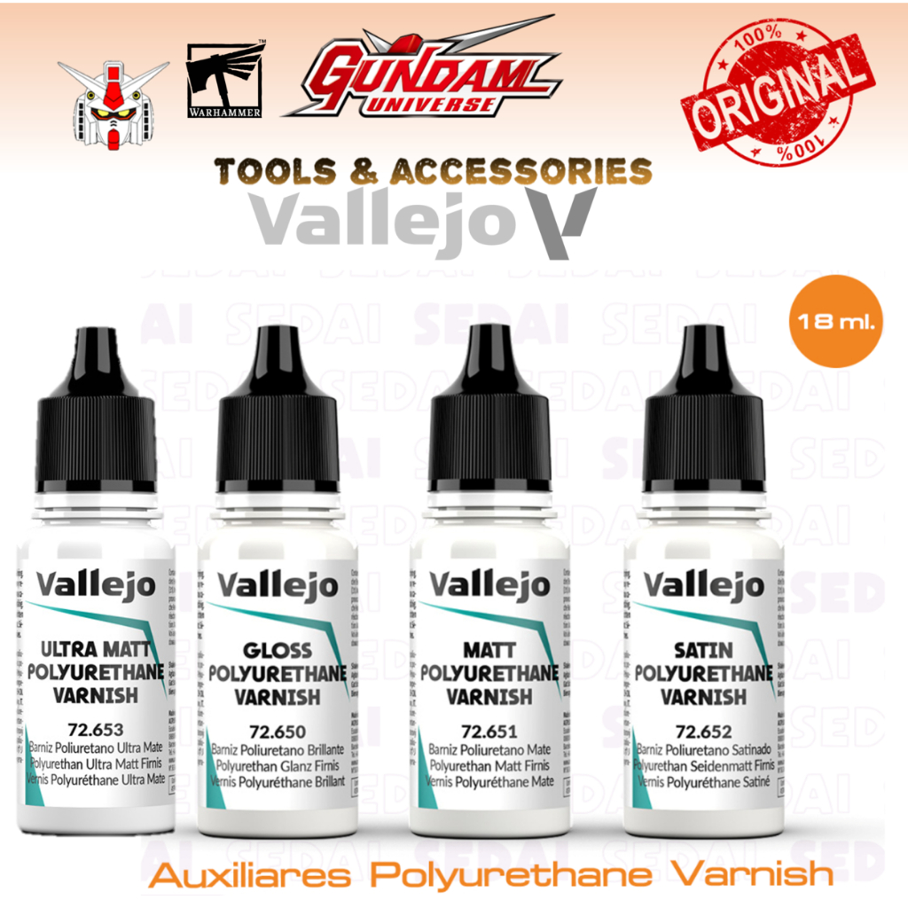Vallejo Auxiliary Model Game Color Top Coat Satin Matt Gloss Ultra Matt ...