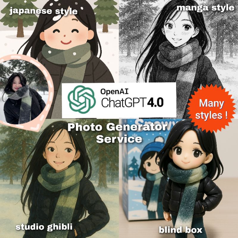 Chat GPT 4.0 Plus Studio Ghibli Photo Image Generator | Shopee Malaysia