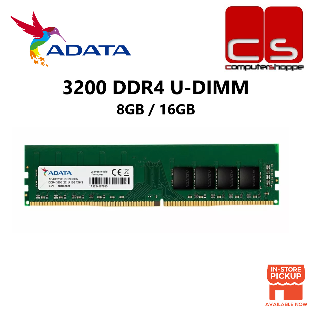 Adata 3200MHz DDR4 U-DIMM Desktop Ram - 8GB / 16GB | Shopee Malaysia