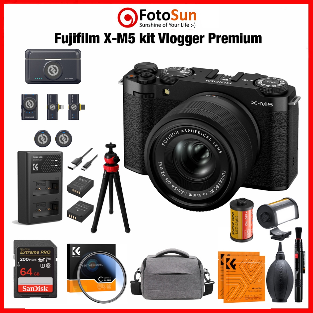 Fujifilm X-M5 kit combo / Fuji XM5 mirrorless Combo kit camera | Shopee ...
