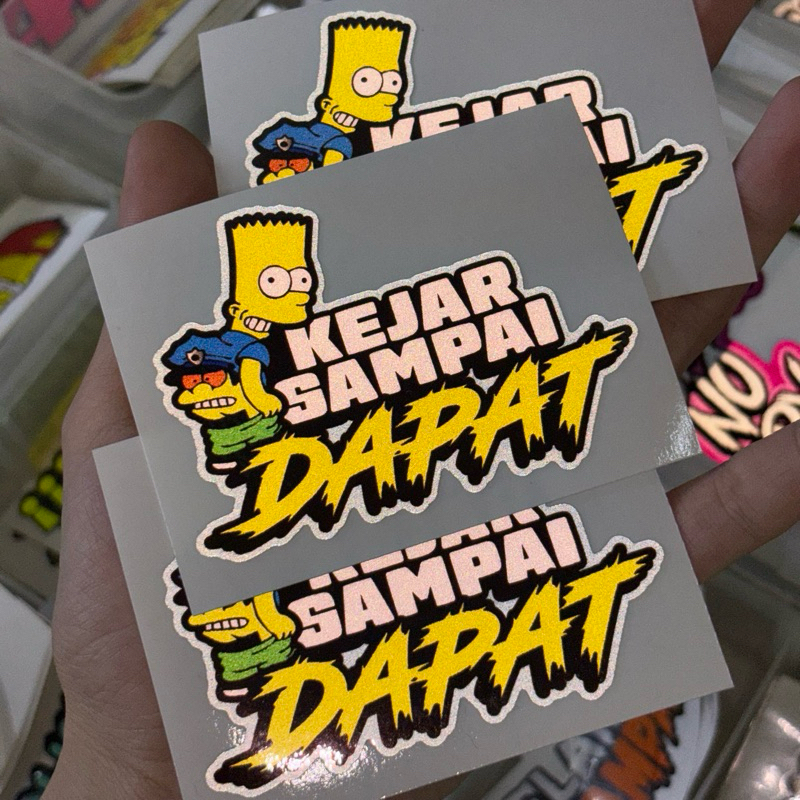 STICKER PANTUL CAHAYA KEJAR SAMPAI DAPAT | STICKER MOTOR & KERETA ...