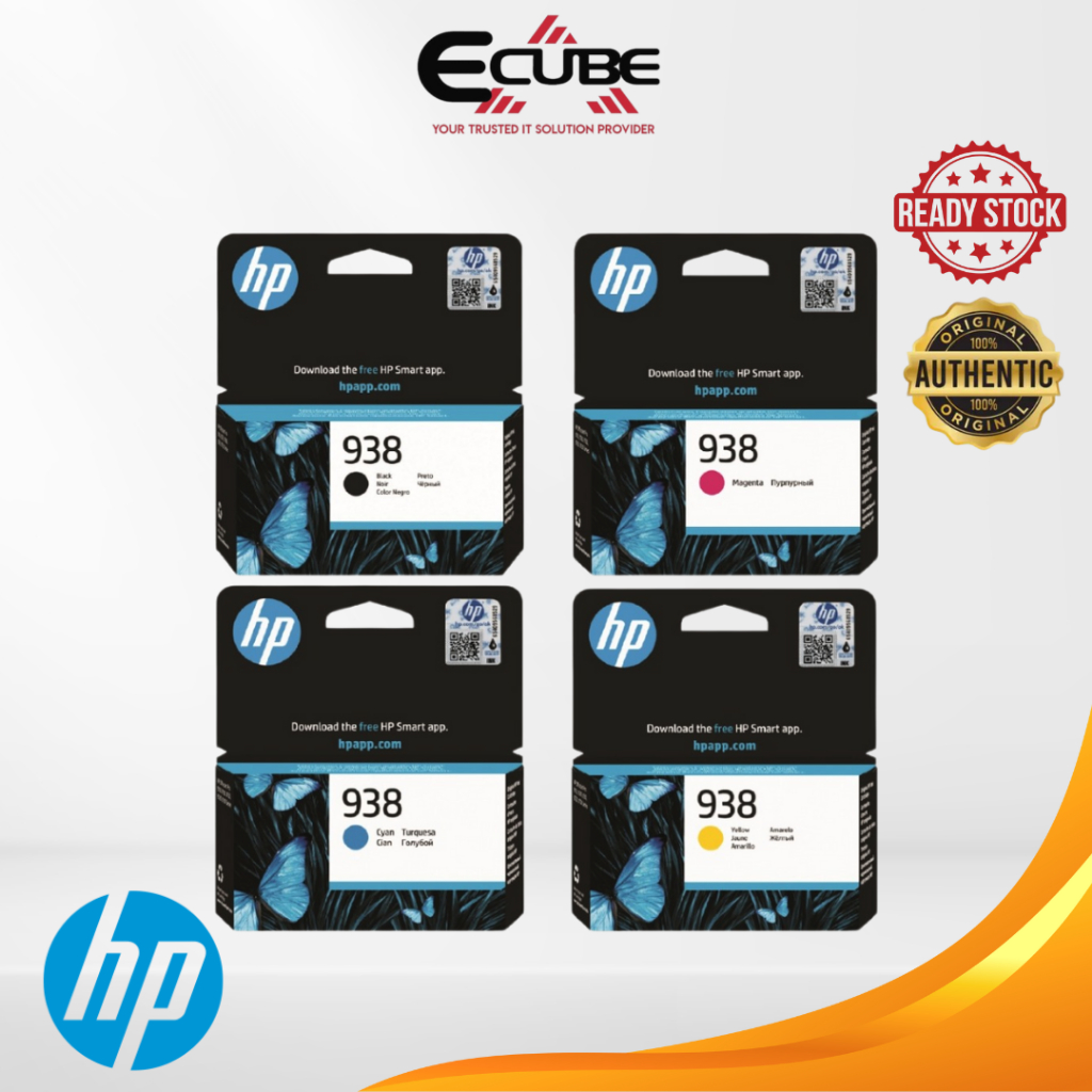 HP 938 INK CATRIDGE Black/Cyan/Magenta/Yellow | Shopee Malaysia