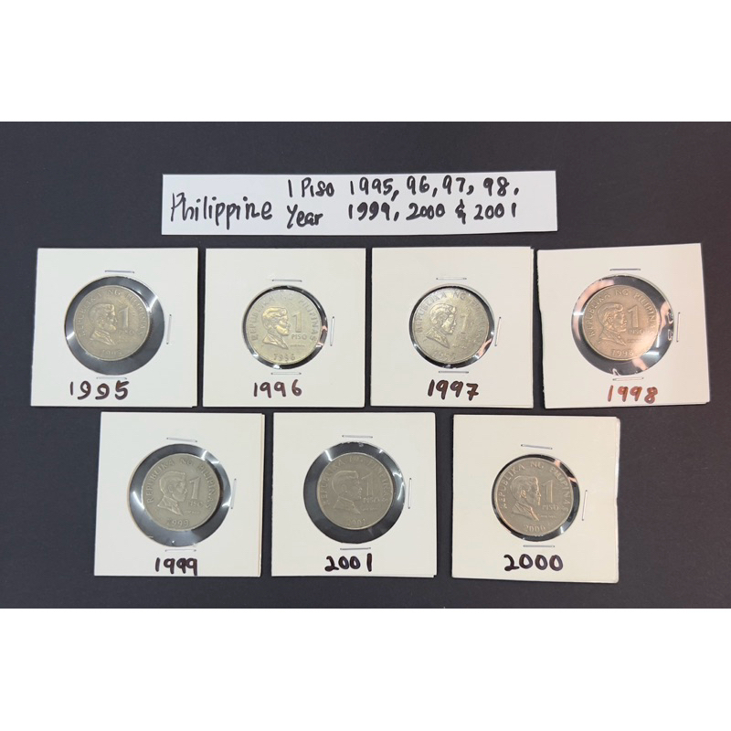 Philippine 🇵🇭 1 Piso Coin collection by selection Nice Historical ...