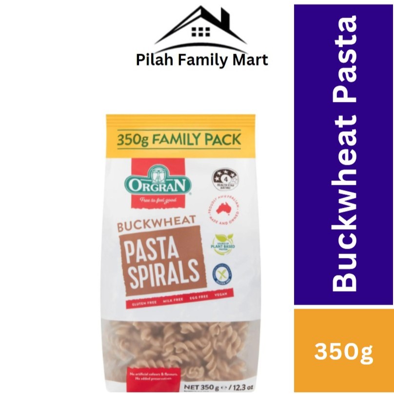 Buckwheat ORGRAN Pasta Spirals 350g | Shopee Malaysia