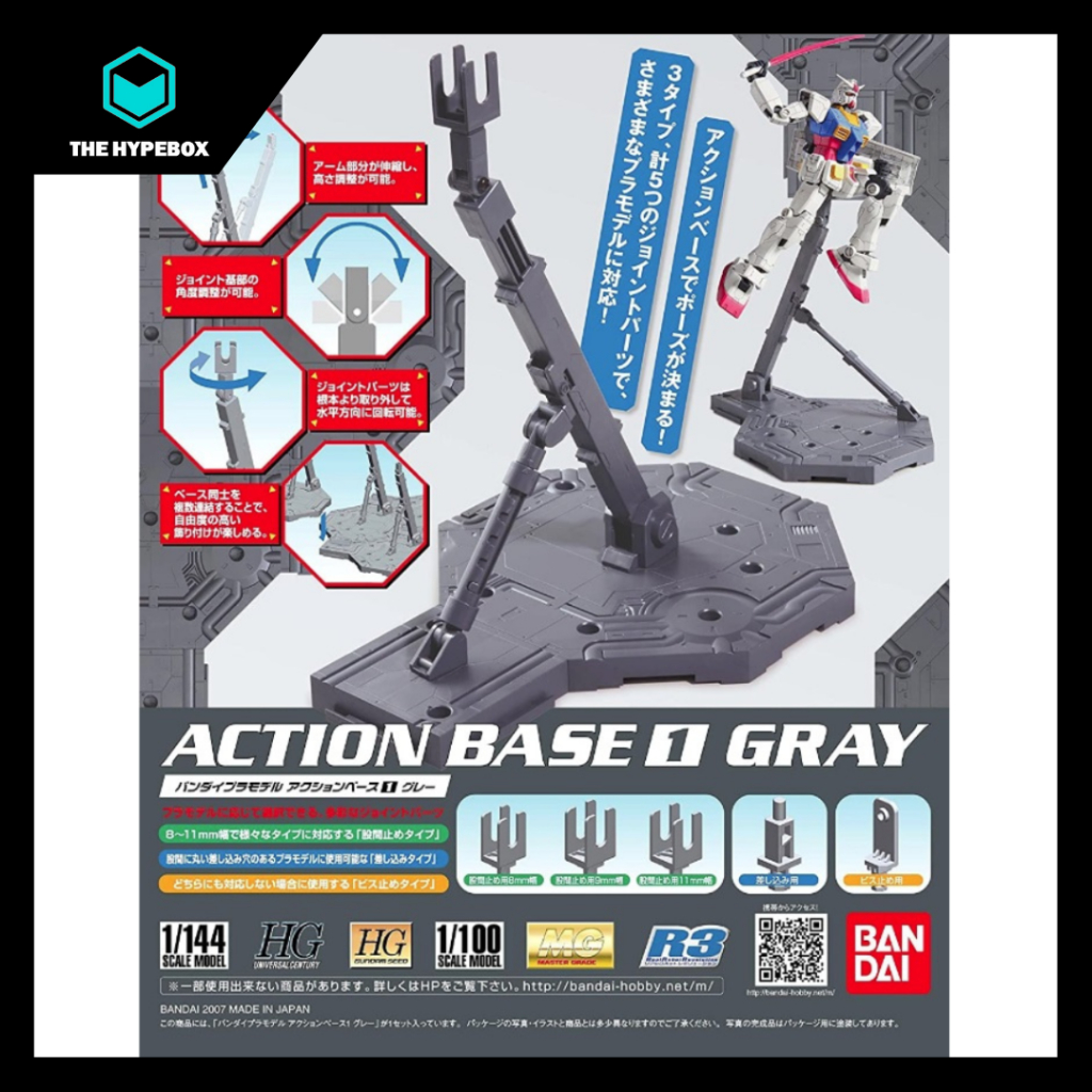 BANDAI - ACTION BASE (GRAY) - ACTION BASE | Shopee Malaysia