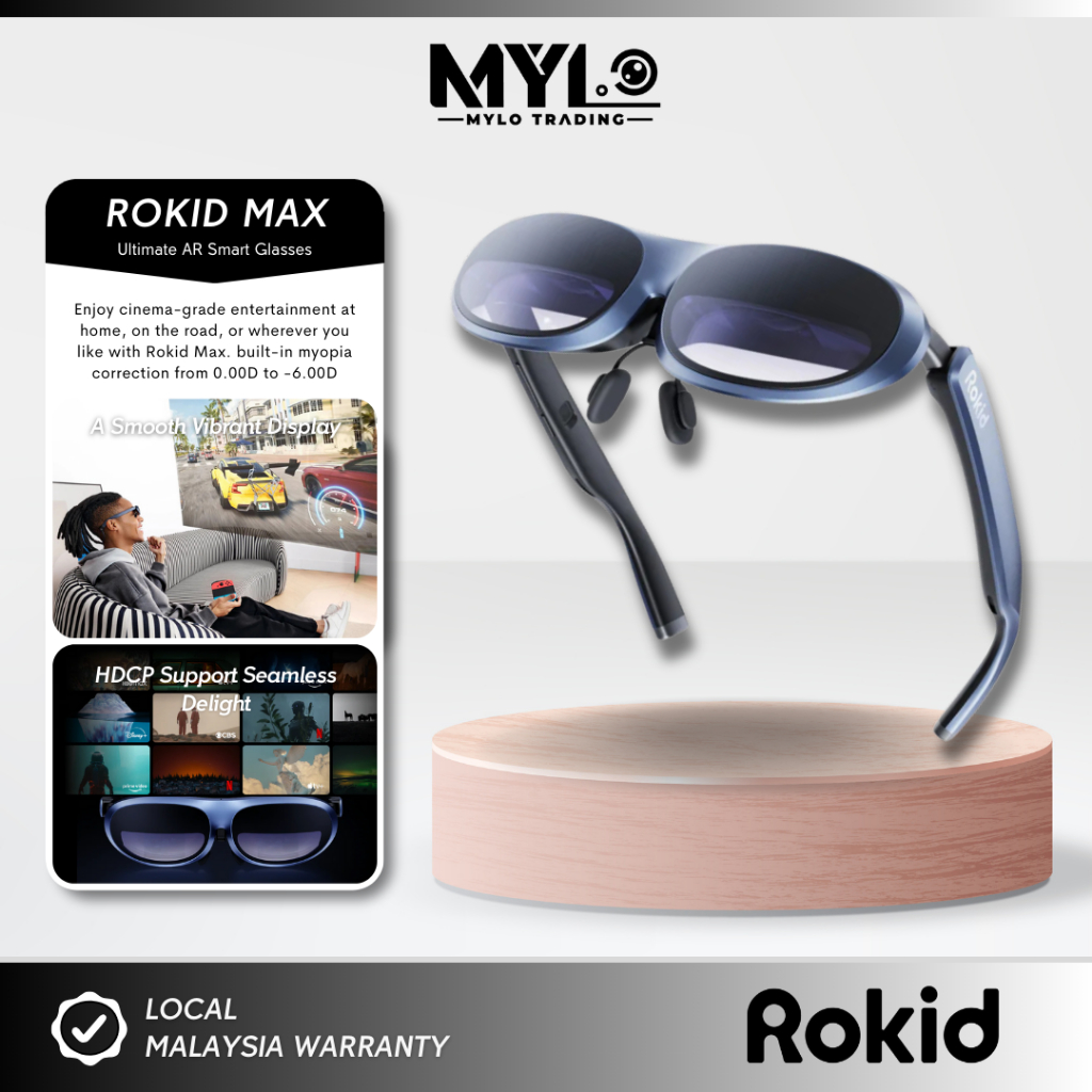 (READY STOCK) - Rokid Max & Max 2 AR Glasses 3D Smart VR Glasses Micro OLED Screen & Rokid ...