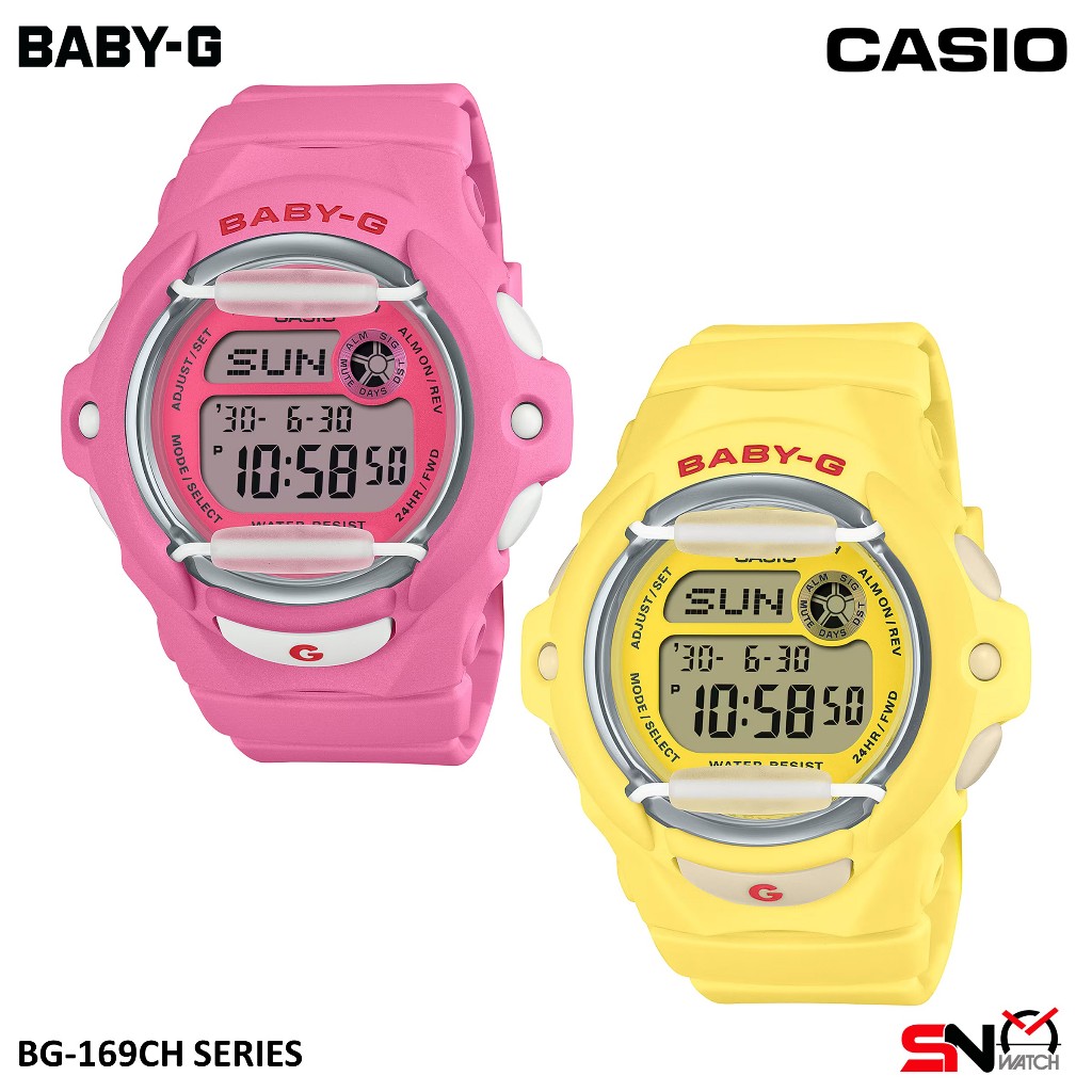 Casio BABY-G BG-169CH Cherry Series Resin Band Digital Women Sports ...