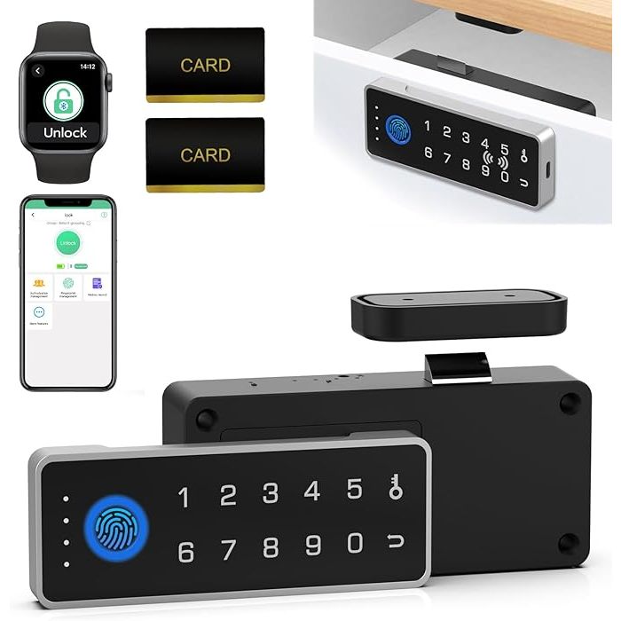 RFID Drawer Lock / Invisible Electronic Cabinet Lock / Smart Lock ...