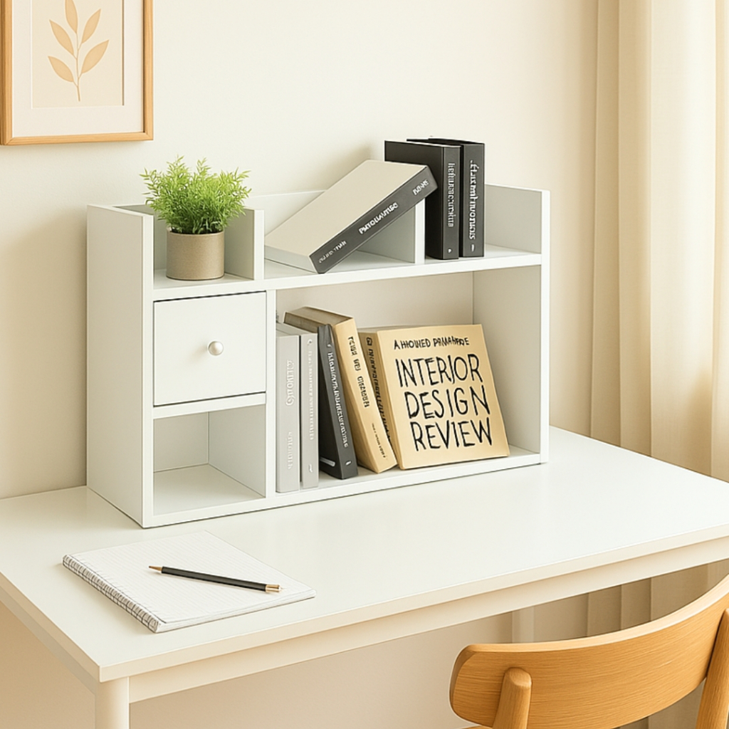 Furniture Mart RAIDEN tabletop organiser hutch/ bookcase/ book rack ...