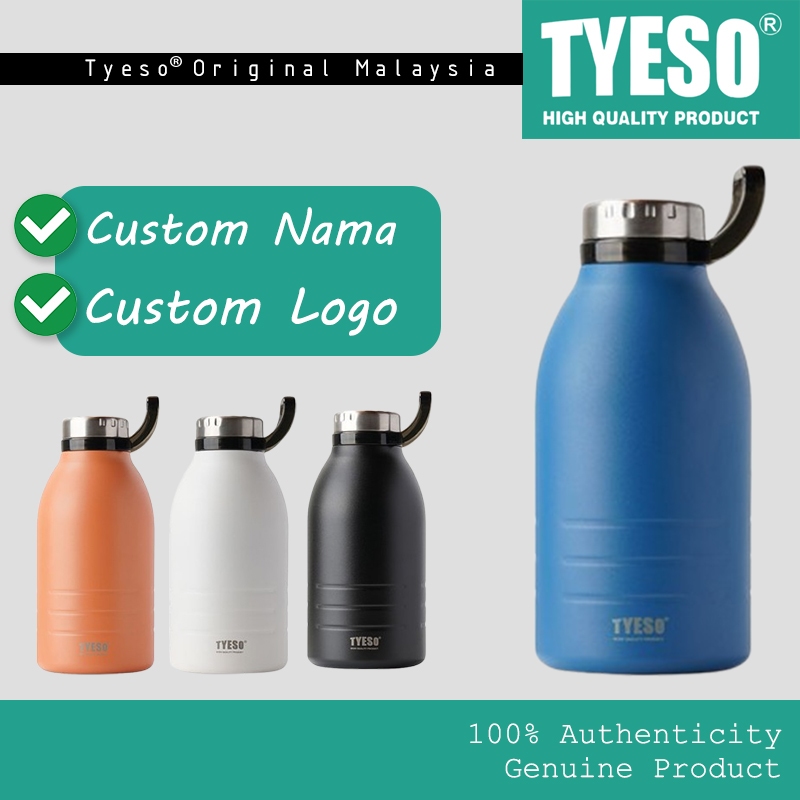 [Custom Nama] Tyeso Kapasiti Besar 1500ml/1900ml Botol Air Tumbler ...