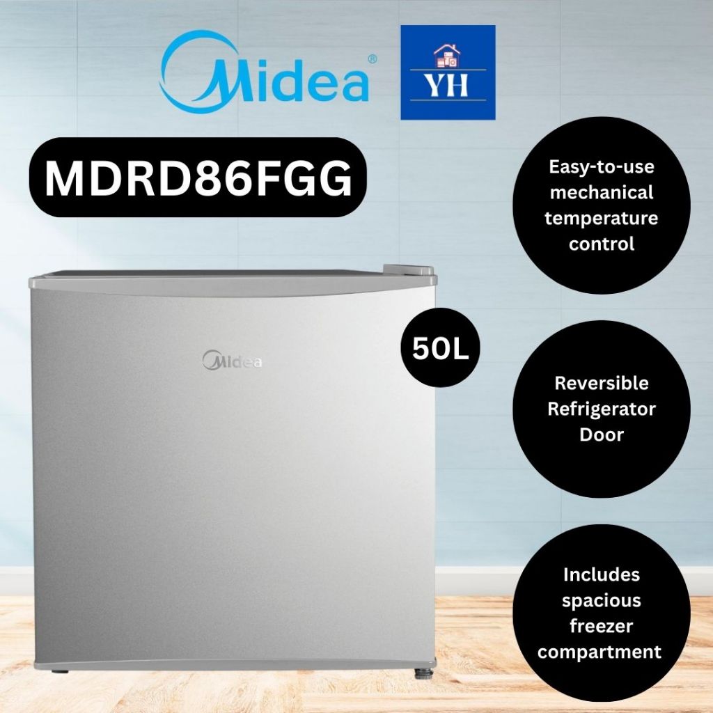 MIDEA 50L MINI BAR FRIDGE MDRD86FGG | Shopee Malaysia