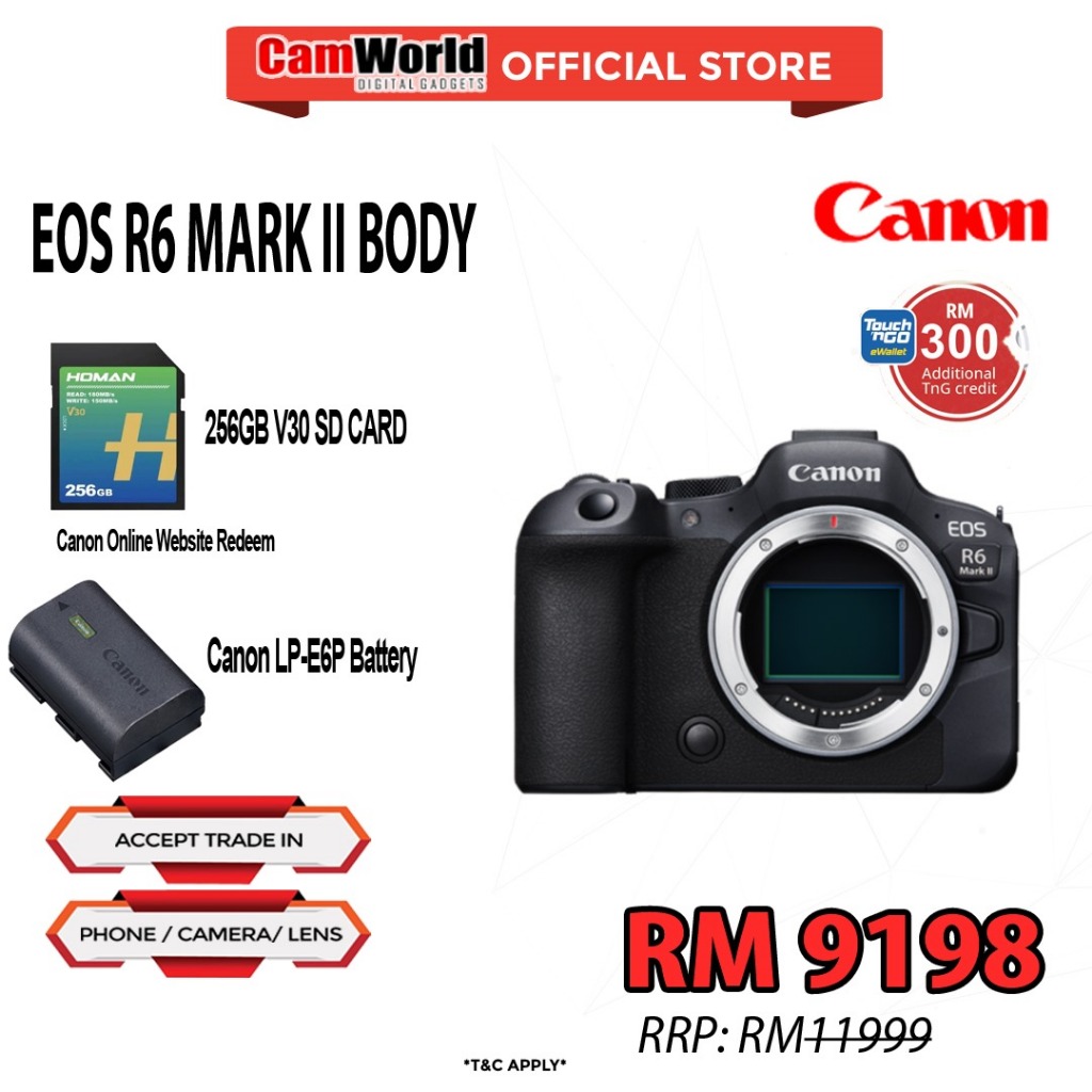 Canon EOS R6 II / R6 MARK II Body only (Canon Malaysia) With Card ...